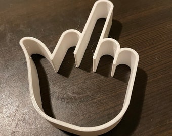 Middle Finger Sign Cookie Cutter - Choose Your Size- Fast Shipping ...