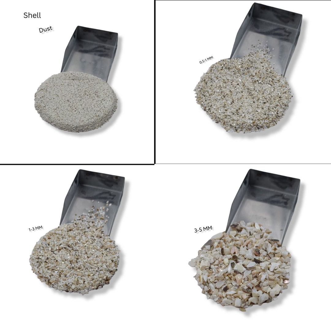 Crushed Oyster Shell Healing Stone Powder All Size Gemstone Coarse for ...