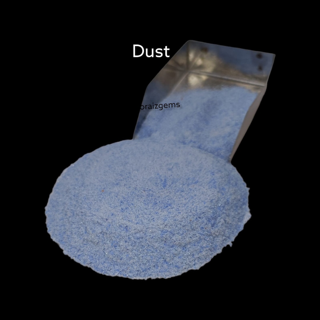 Crushed Blue Tanzanite Hydro Quartz Dust Powder Gemstone Hydro Quartz ...