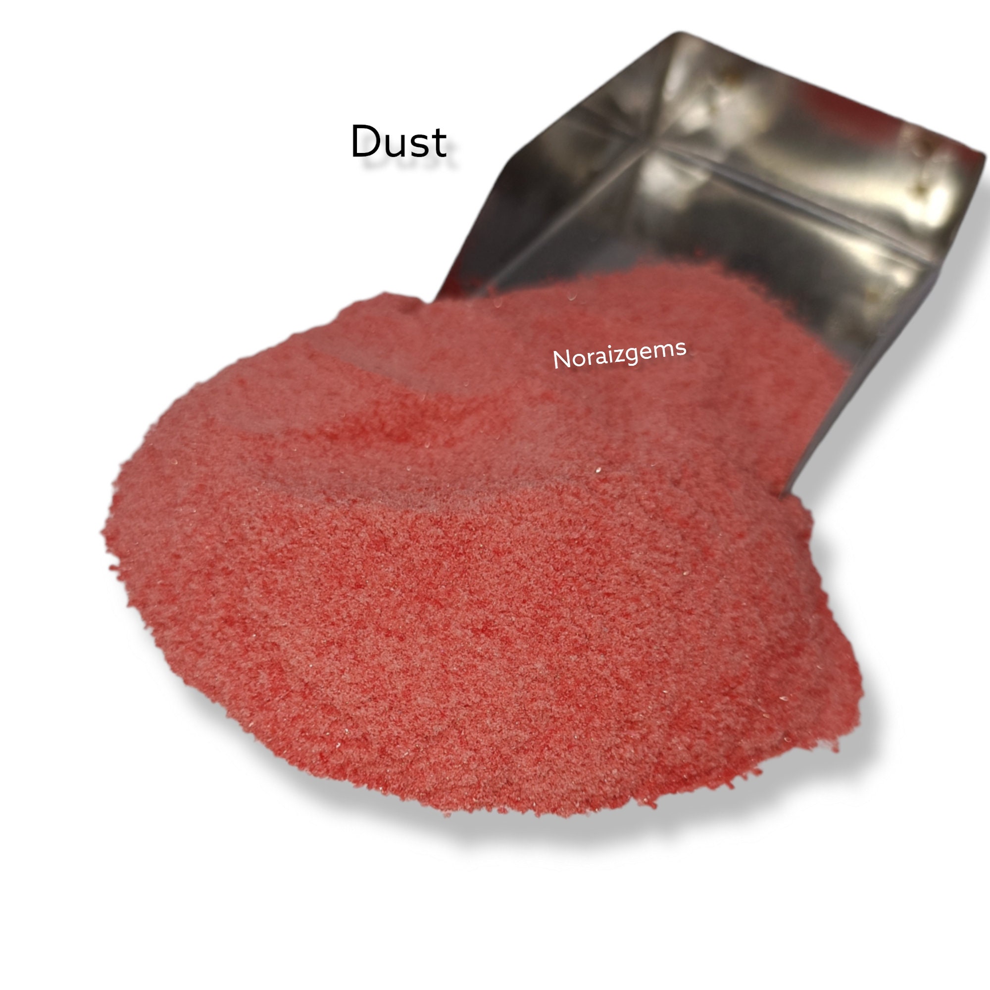 Crushed Red Coral Gemstone Dust Powder, for Stone Inlay, Mineral Art or ...
