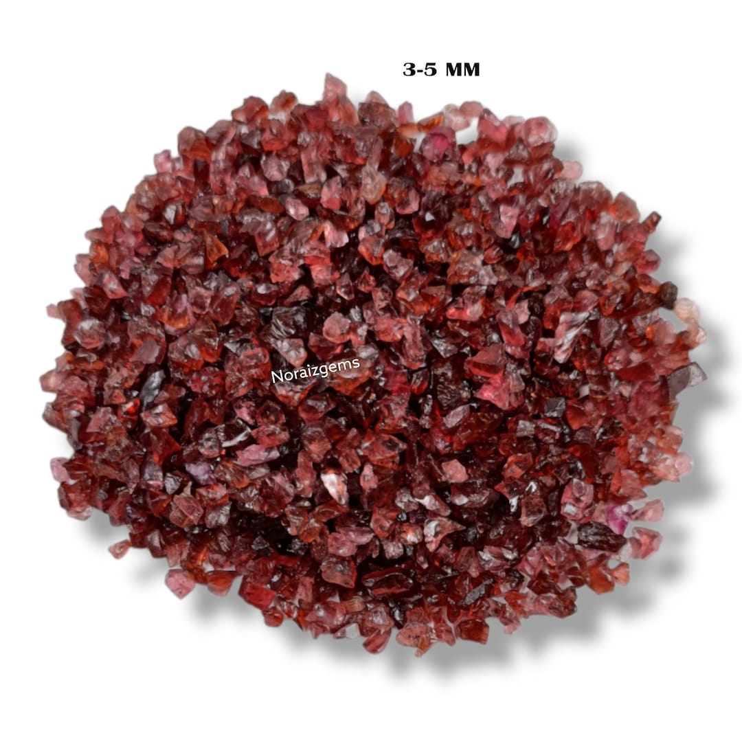 Crushed Red Garnet Gemstone Coarse, 3 to 5 MM Red Garnet Crushed Powder ...