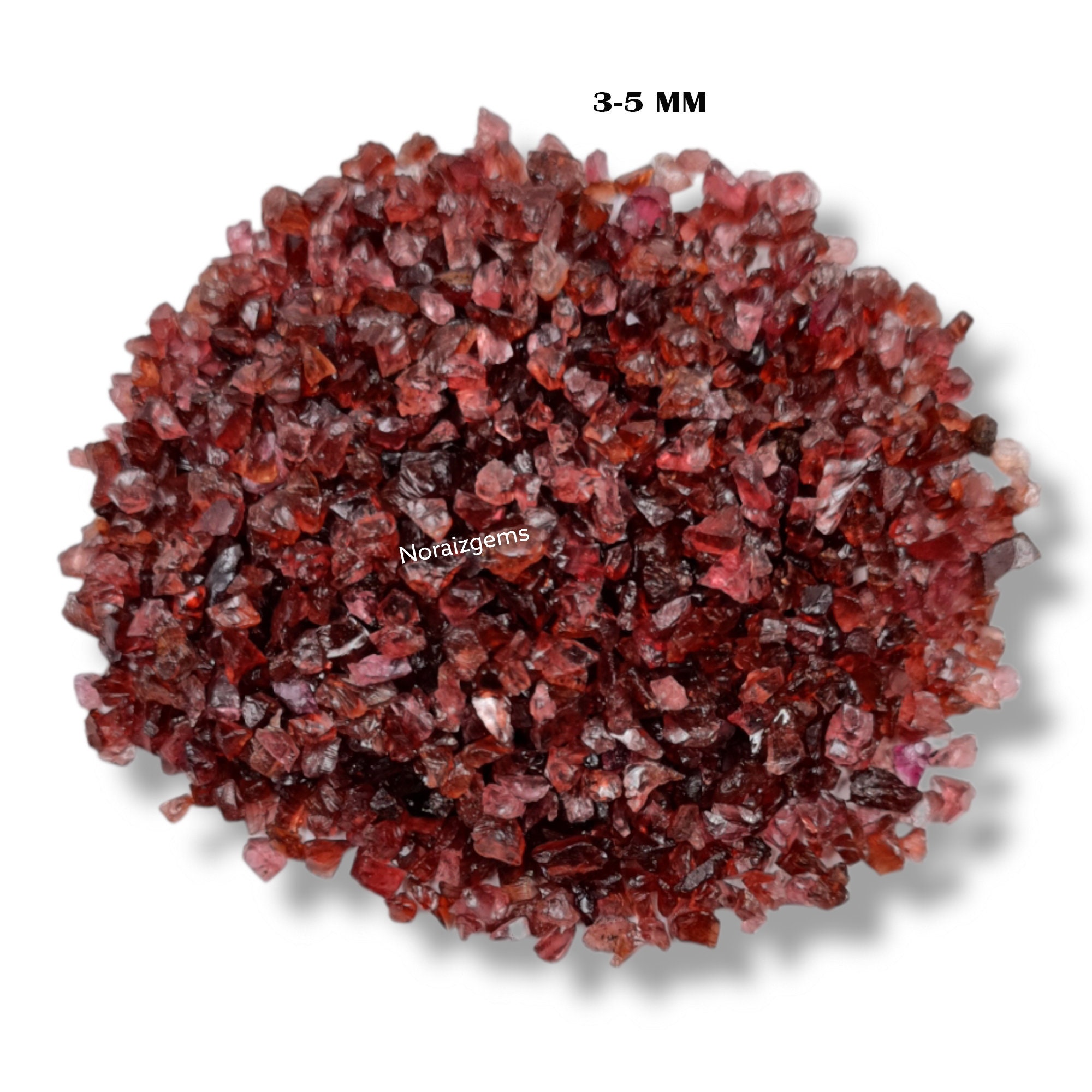 Crushed Red Garnet Gemstone Coarse, 3 to 5 MM Red Garnet Crushed Powder ...
