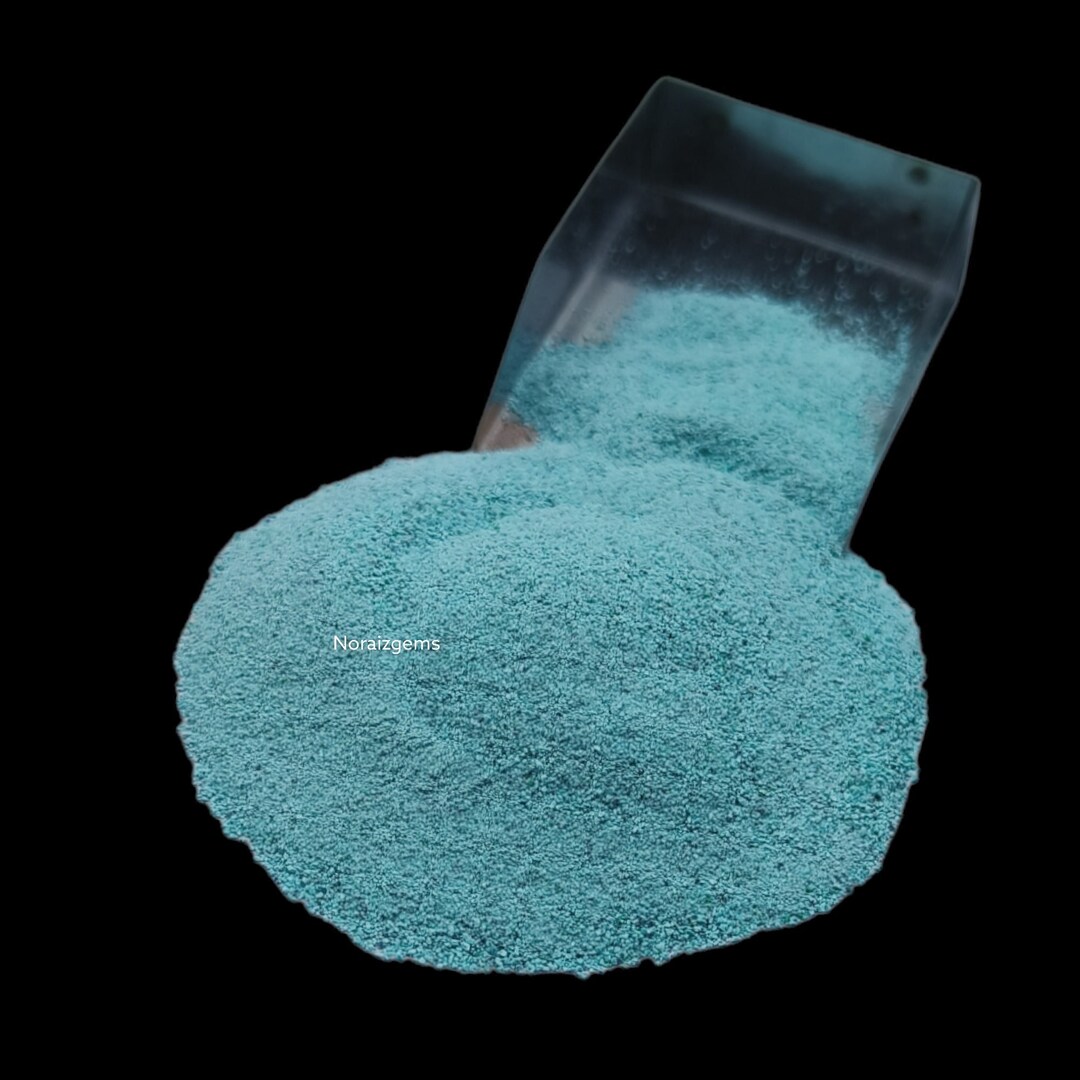 Gemstone Crushed Black Doted Turquoise Powder, Thick Powder Dust ...