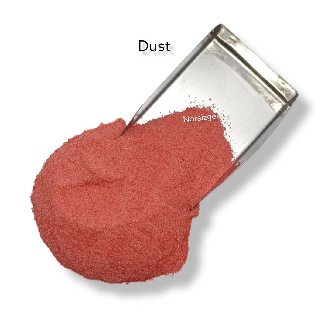Crushed Red Coral Gemstone Dust Powder, for Stone Inlay, Mineral Art or ...