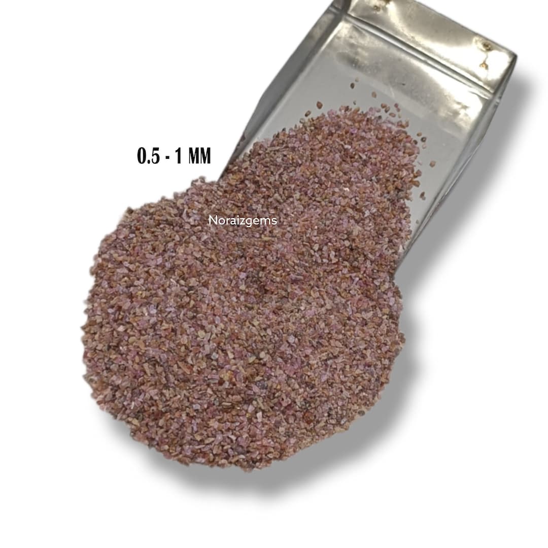 Crushed (ginni) Ruby Coarse 0.5 to 1 MM Size for Stone Inlay, Mineral ...