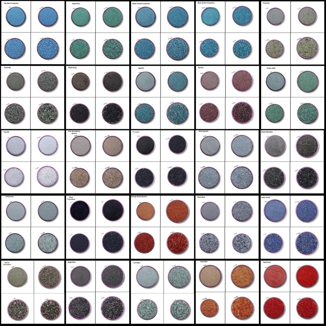 Crushed Coarse Gemstone Powder All Size and Stone Healing Powder Sand ...