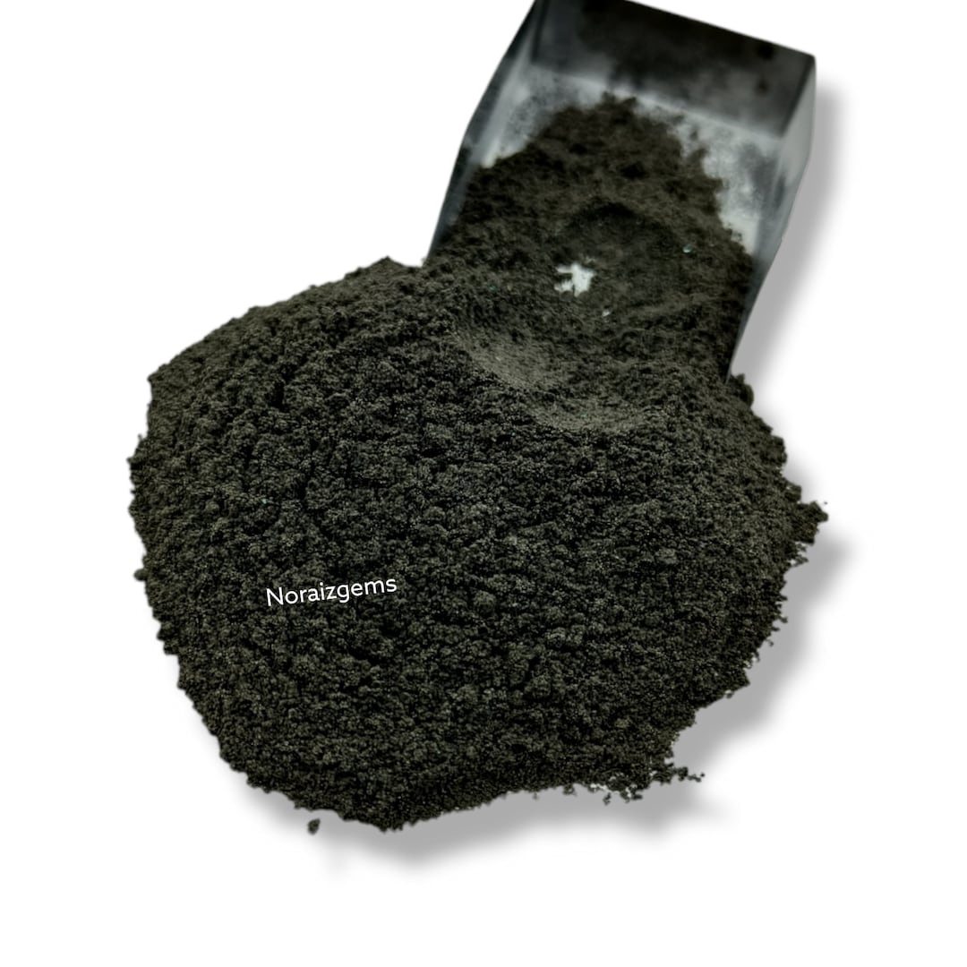 Crushed Black Jade Healing Stone Powder and Dust Gemstone Coarse for ...