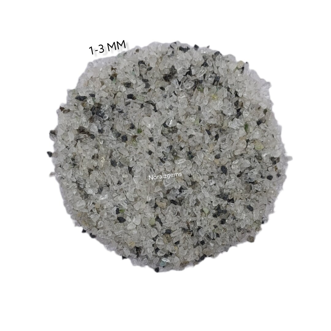 Natural Crushed White Emerald Healing Stone Powder 1-3 MM Gemstone ...