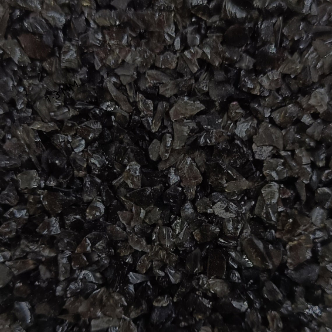 AAA+ Crushed Black Obsidian Gemstone Coarse 1-3 MM Natural Obsidian ...