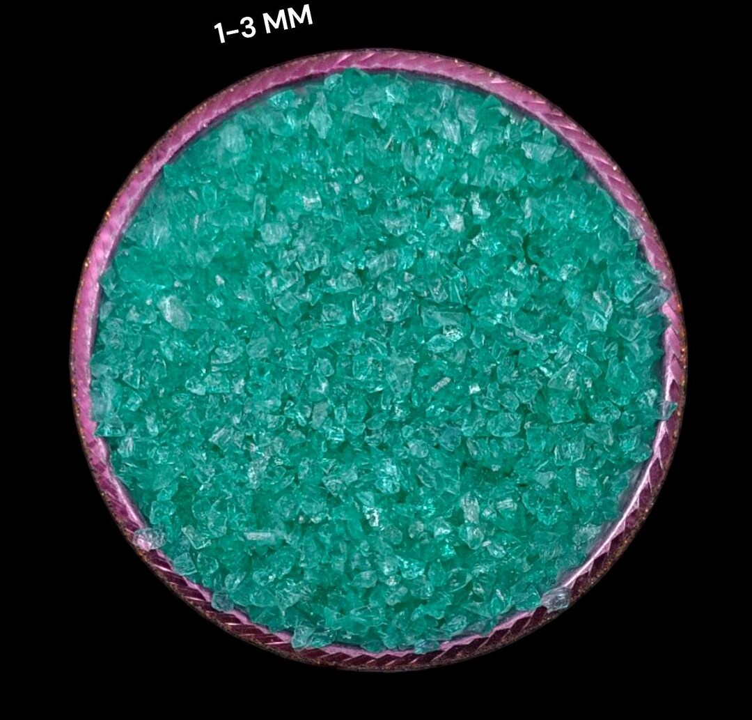 Crushed Emerald Hydro Quartz Coarse Gemstone 1-3 MM Perfect for Stone ...