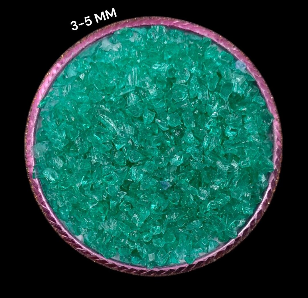 Crushed Emerald Hydro Quartz Coarse Gemstone 3-5 MM Perfect for Stone ...
