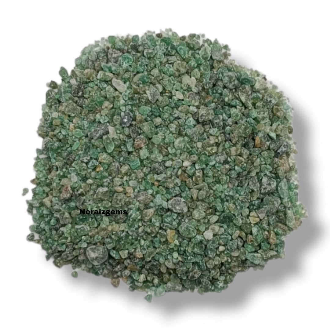 Crushed Green Jade Gemstone Powder 1 to 3 MM Size for Stone Inlay ...