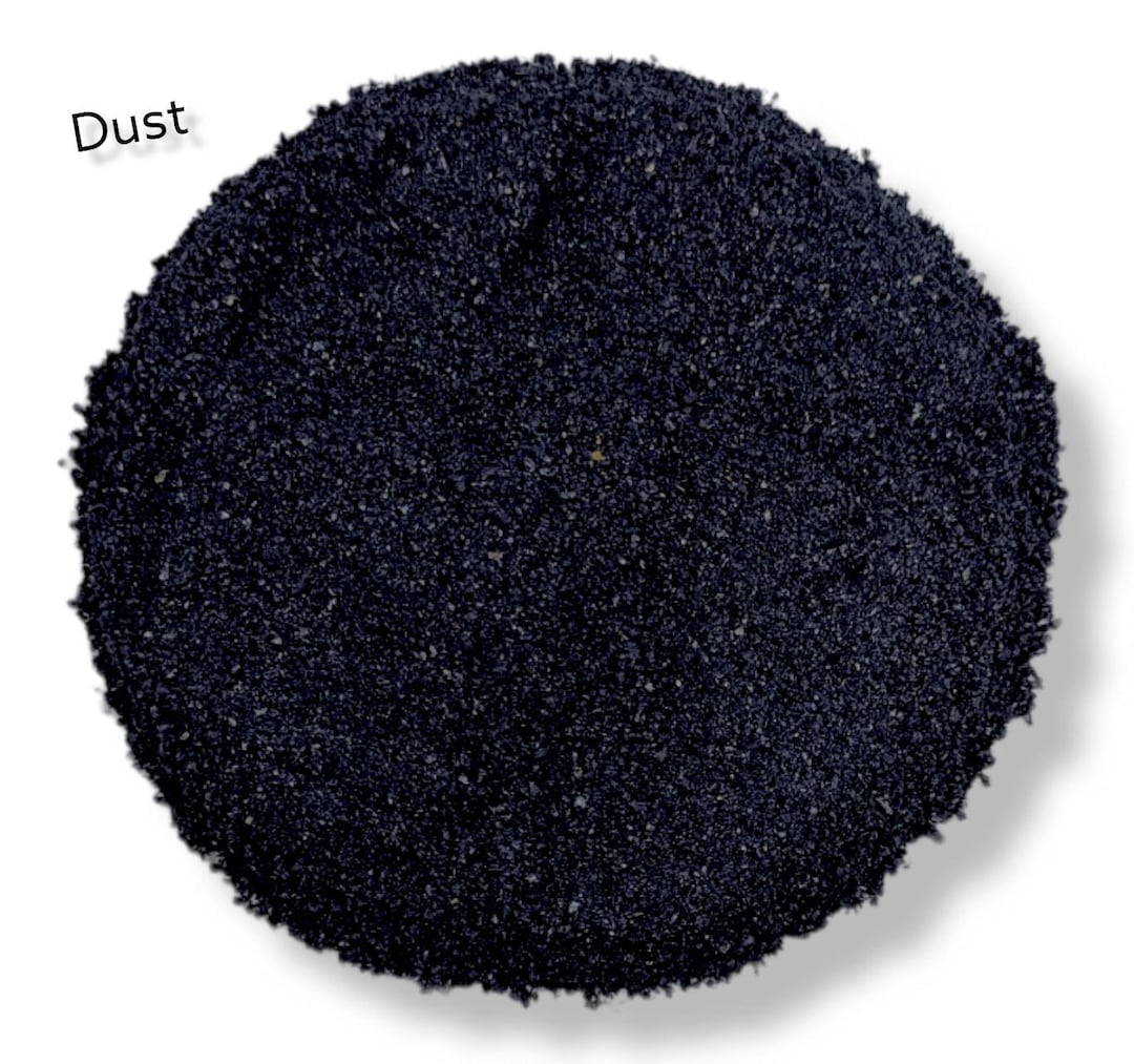 AAA+ Crushed Black Tourmaline Gemstone Dust Powder Natural Tourmaline ...
