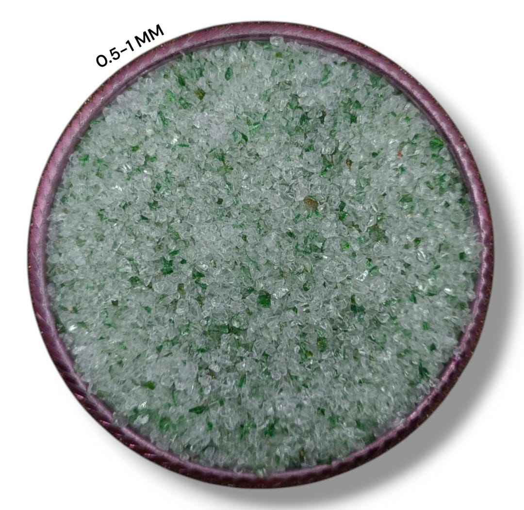 Crushed Ledger Green Rutile Coarse Gemstone Powder 0.5-1 MM Hydro ...