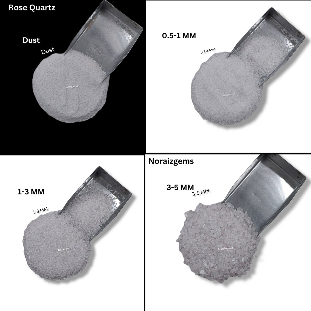 Crushed Rose Quartz Healing Stone Powder and Dust Gemstone Coarse for ...