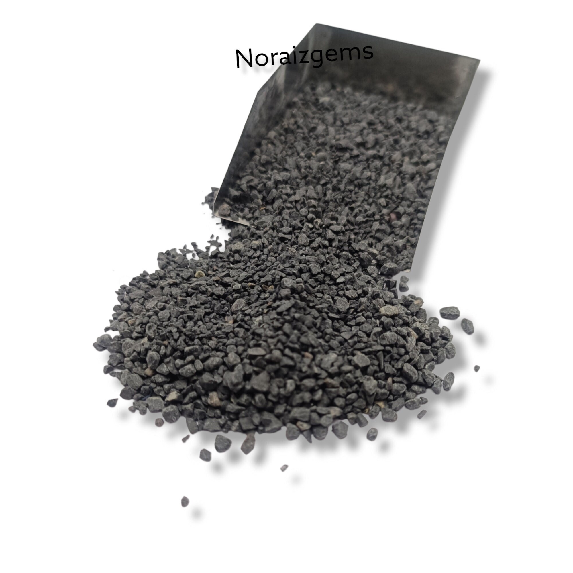 Black Onyx Crushed Raw Stone Powder, Healing Crushed Powder, Beautiful ...