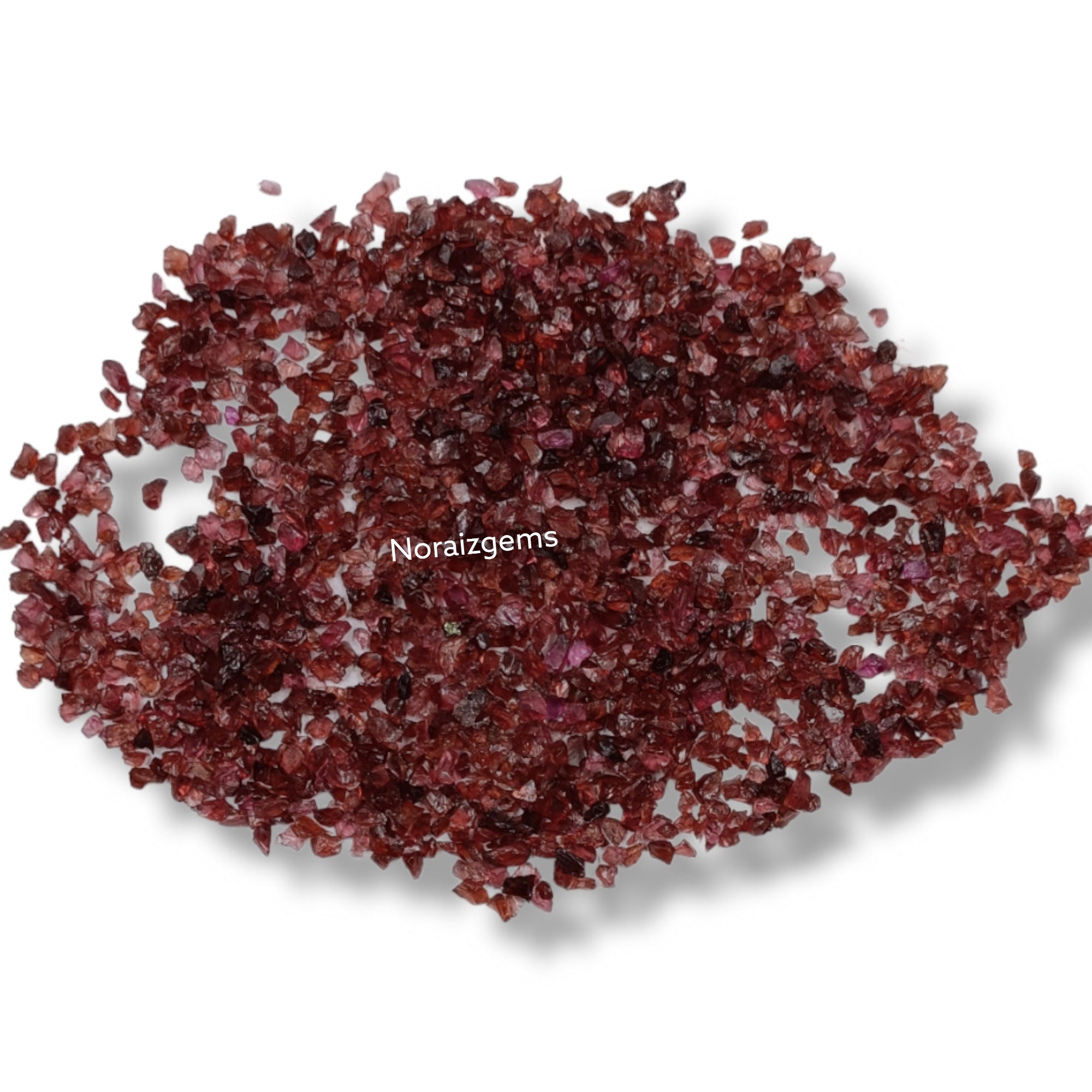 Crushed Red Garnet Gemstone Coarse, 3 to 5 MM Red Garnet Crushed Powder ...