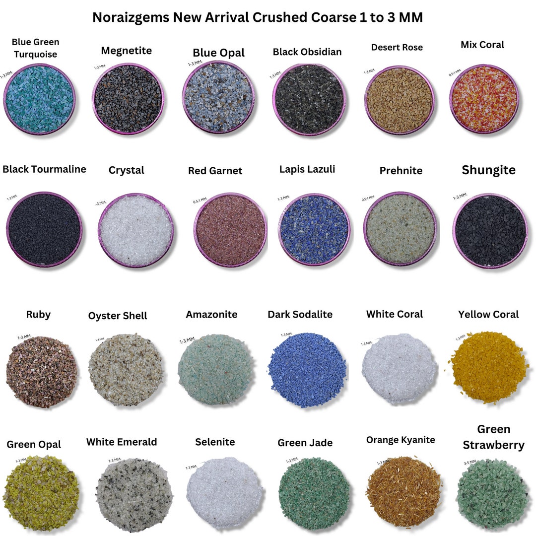 New Stock Crushed Gemstone Coarse 1-3 MM Raw Rough Crushed Stone ...