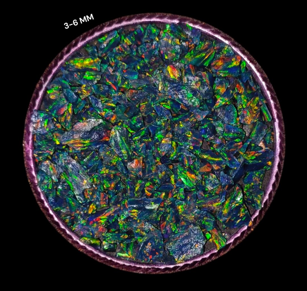Crushed Black Opal Coarse Stone Powder 3-6 MM Premium Inlay Material ...