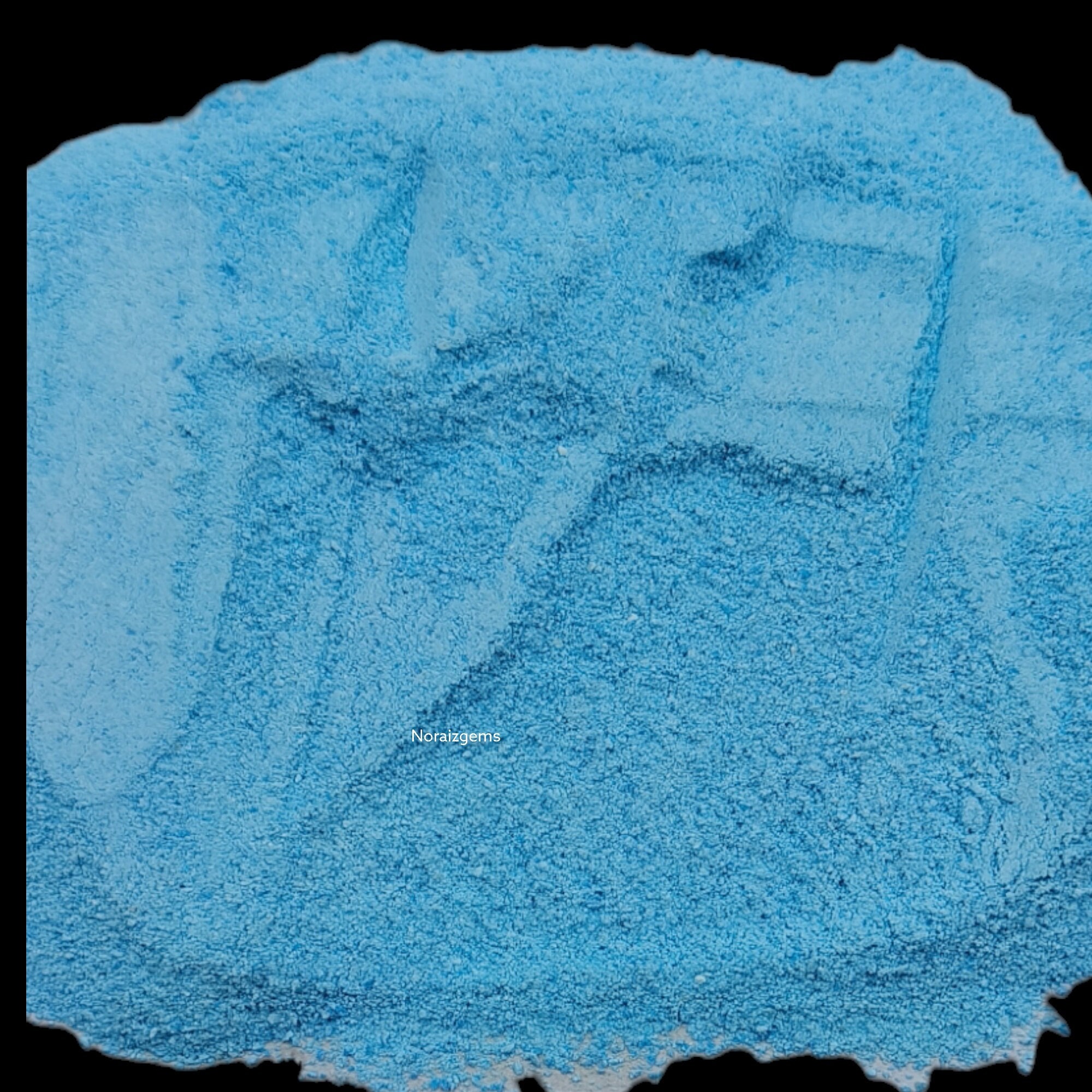 Crushed Sky Blue Turquoise Gemstone Powder Stone Inlay, Mineral Art or ...