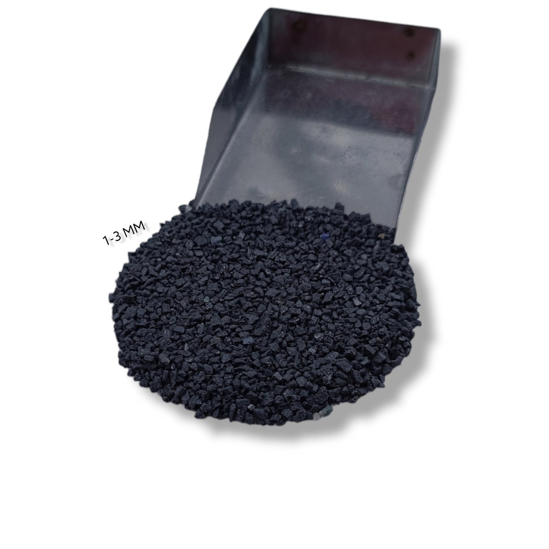 AAA+ Crushed Black Tourmaline Gemstone Coarse 1-3 MM Natural Tourmaline ...
