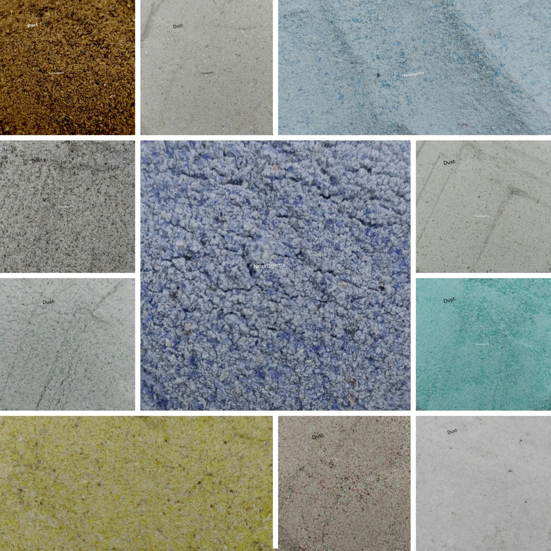 11 Crushed Gemstone Dust Powder Elegant Raw Stone Crushed Sand Stone ...