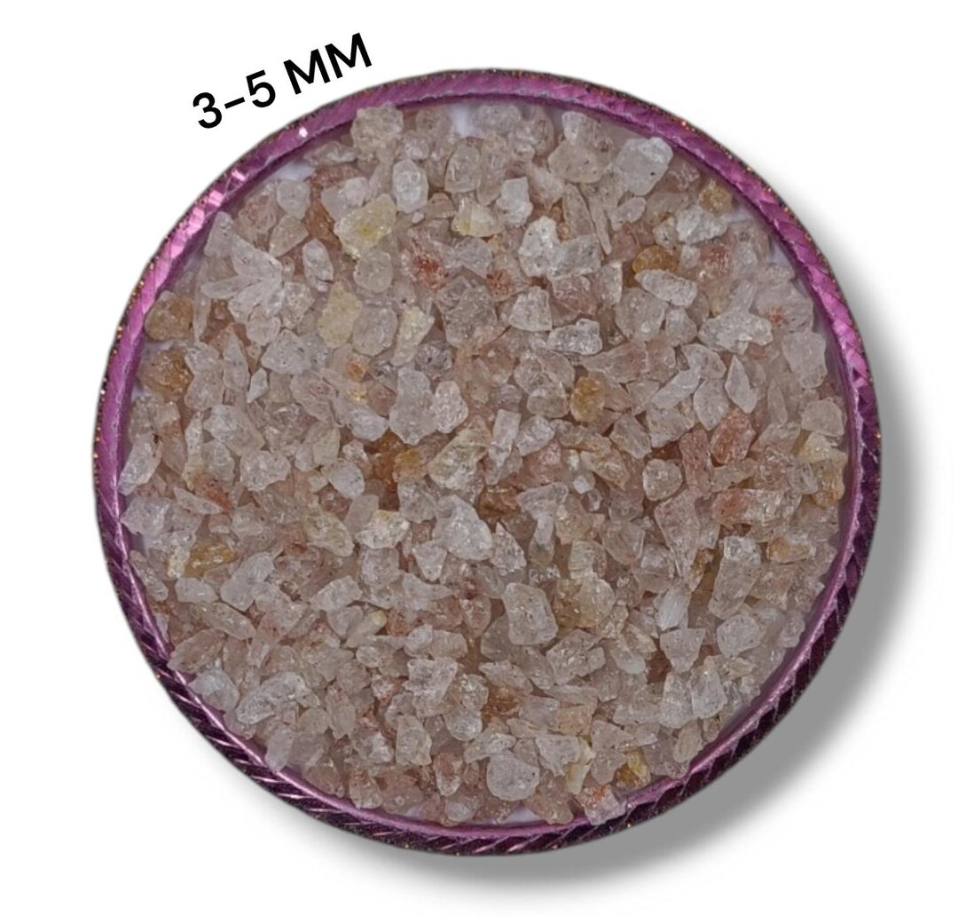 AAA+ Premium Crushed Pink Strawberry Quartz Coarse Gemstone Powder 3-5 ...