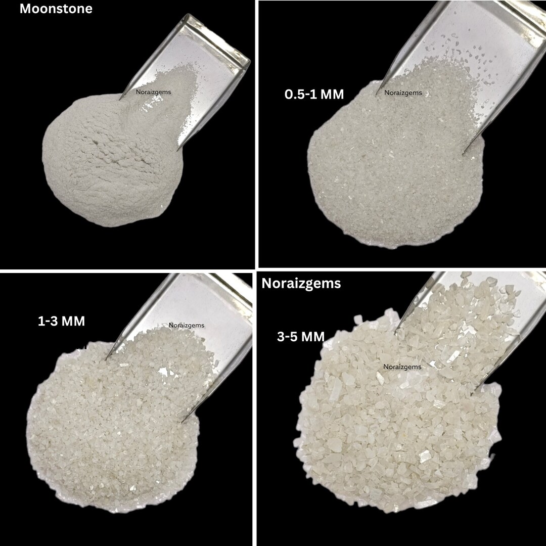Crushed Moonstone Healing Stone Powder Moonstone Dust and Gemstone ...
