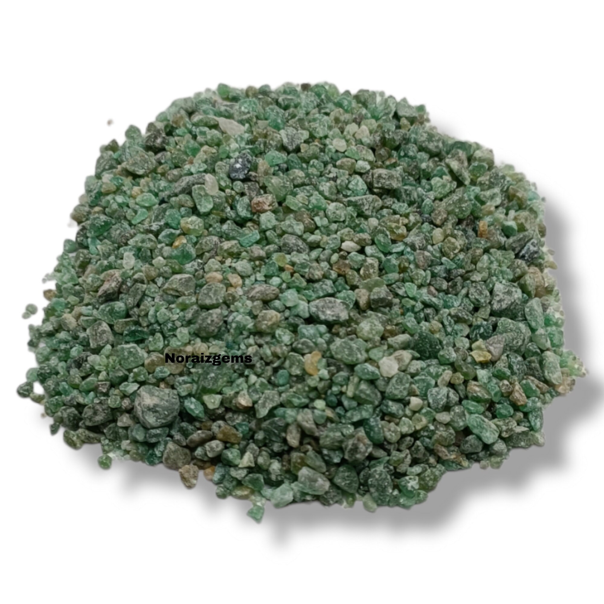 Crushed Green Jade Gemstone Powder 1 to 3 MM Size for Stone Inlay ...