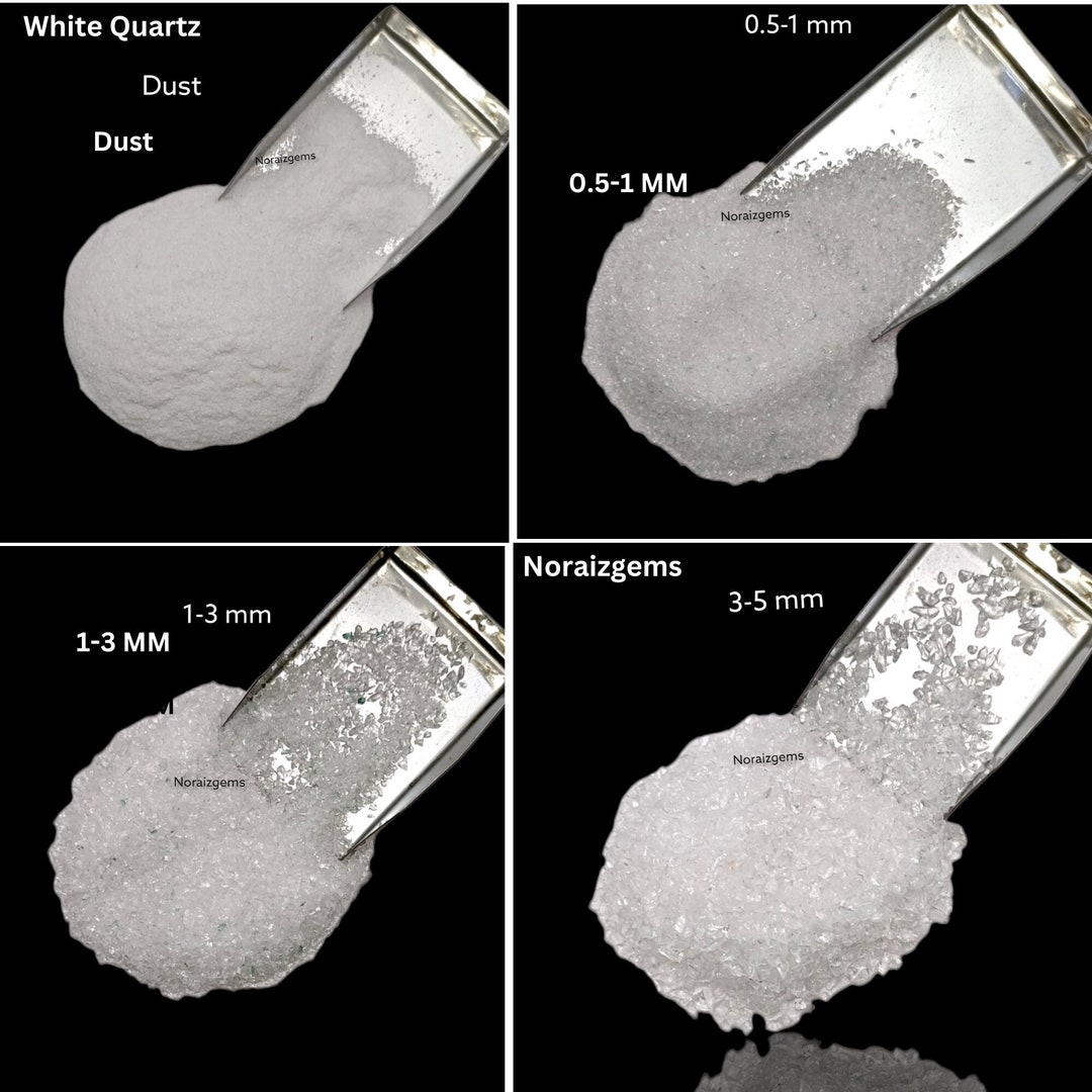 Crushed Crystal Hydro Quartz Gemstone Coarse All Size and Dust Powder ...