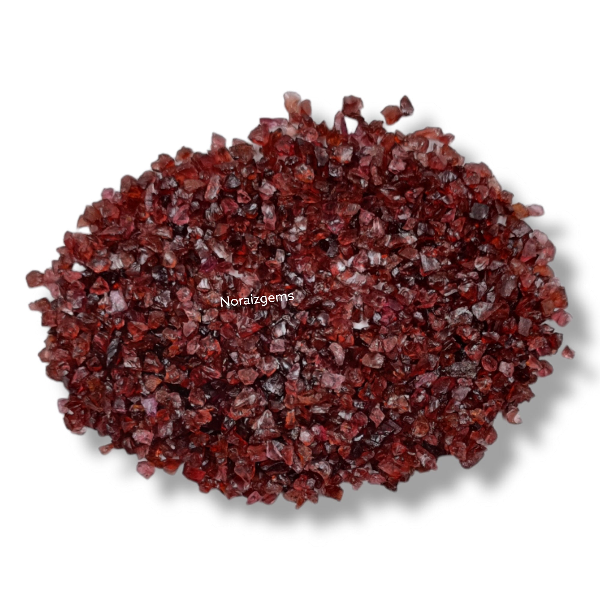 Crushed Red Garnet Gemstone Coarse, 3 to 5 MM Red Garnet Crushed Powder ...