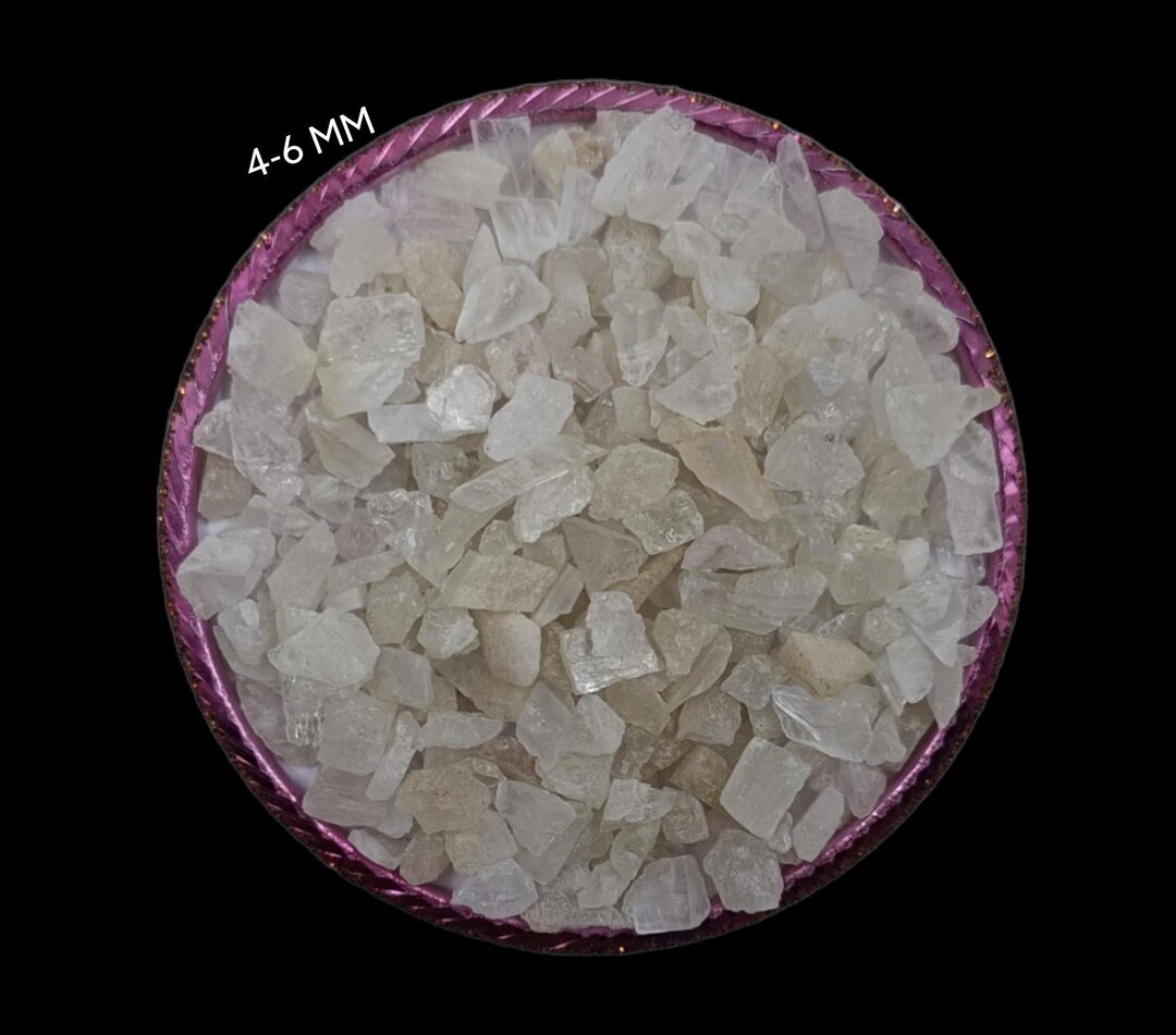 Crushed Natural White Moonstone Coarse 4-6 MM Gemstone Powder Crushed ...
