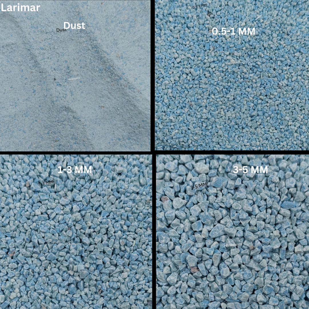 Crushed Larimar Healing Stone Powder and Dust Gemstone Coarse for ...