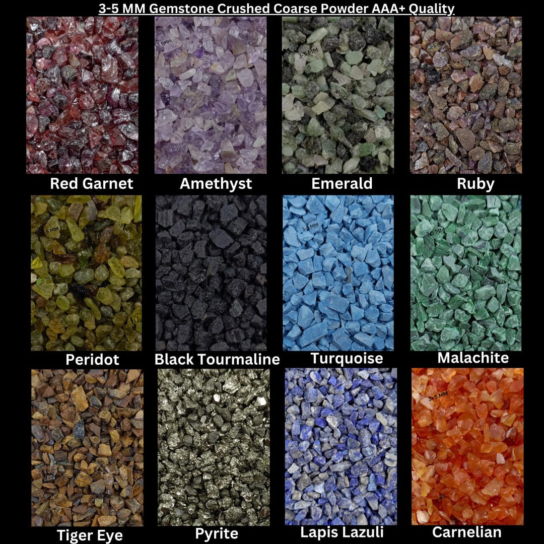 AAA+ Premium Crushed Coarse Gemstone Powder Crushed 3-5 MM for Stone ...