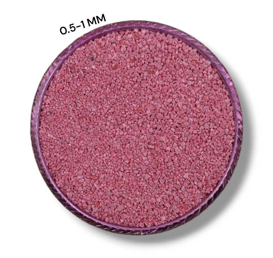 Crushed Pink Howlite Coarse Gemstone Powder Stone Healing Powder 0.5-1 ...