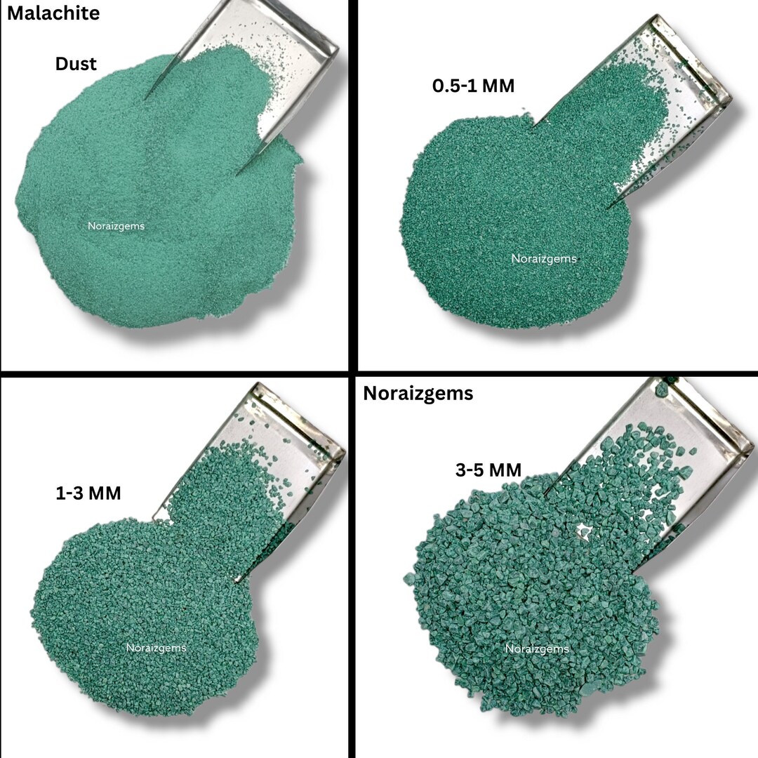 Crushed Malachite Healing Stone Powder Malachite Dust and Gemstone ...