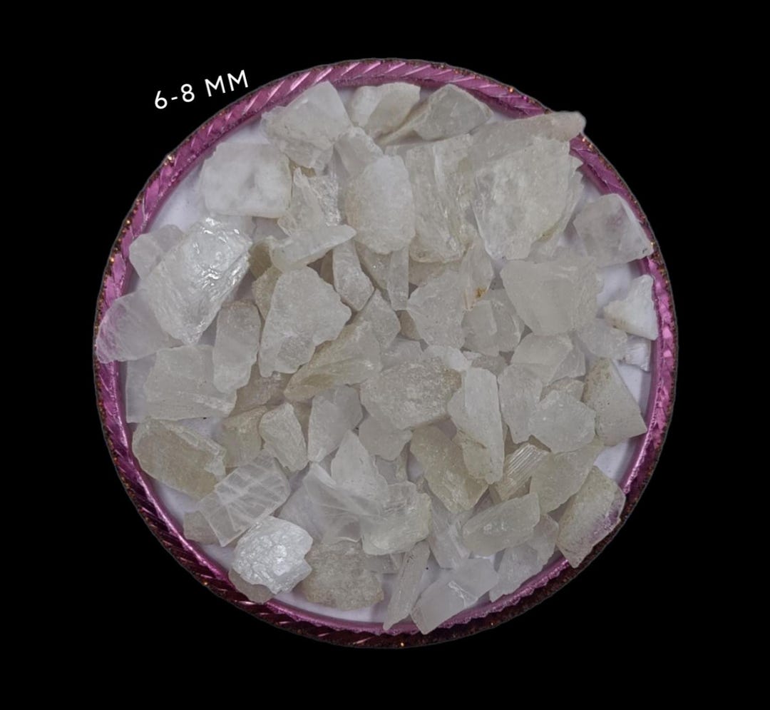 Crushed Natural White Moonstone Coarse 6-8 MM Gemstone Powder Crushed ...