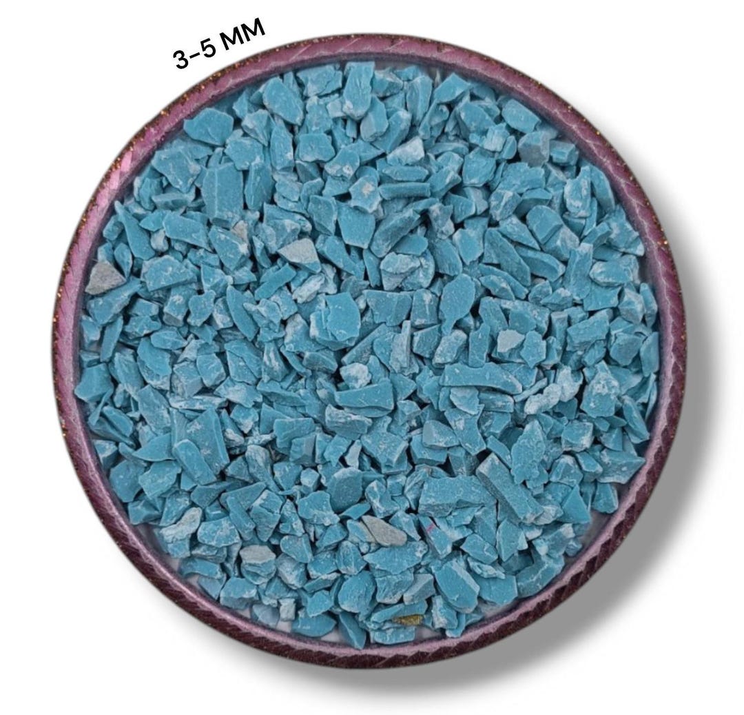 Crushed Light Blue Turquoise Coarse 3-5 MM Gemstone Turquoise Gemstone ...