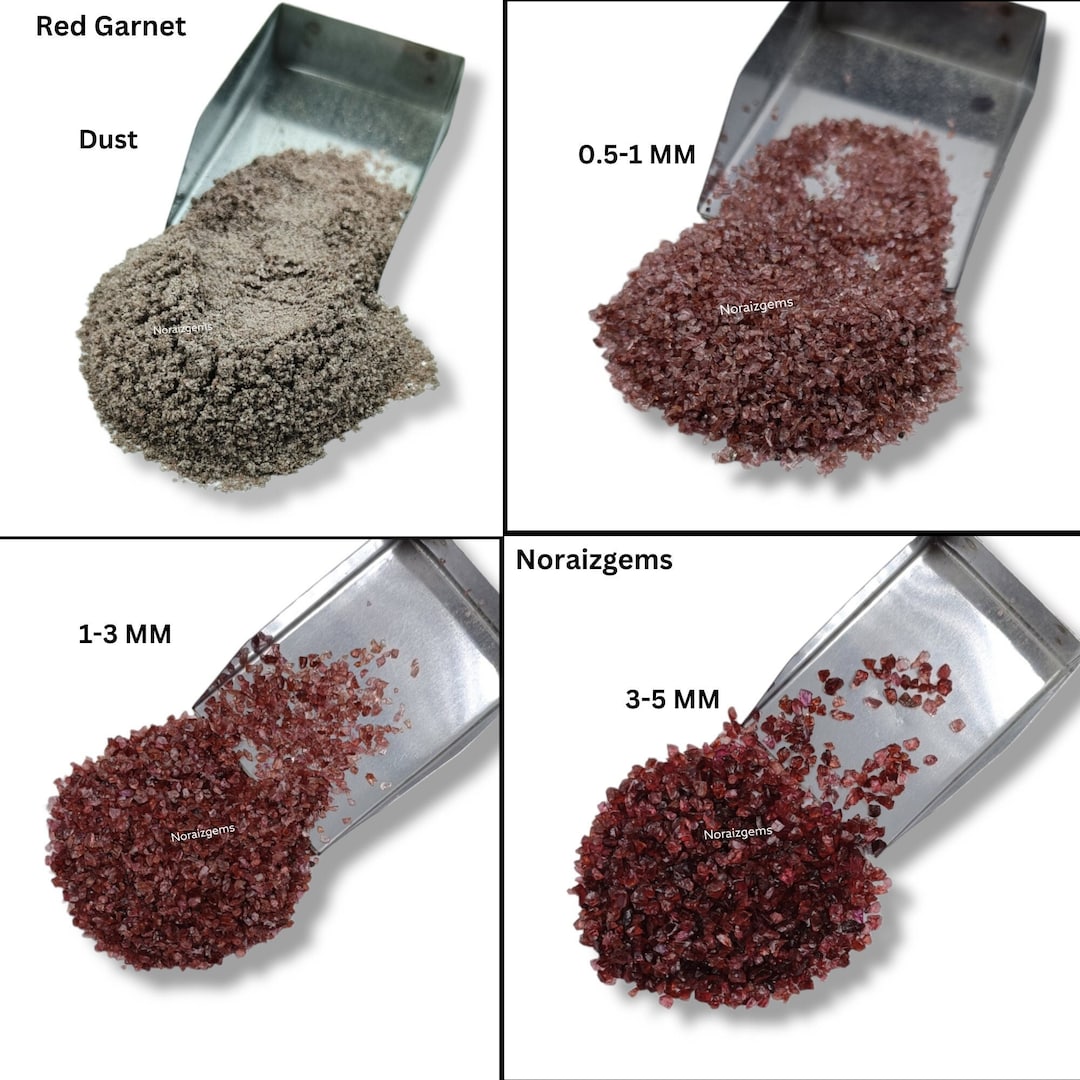 Crushed Red Garnet Healing Stone Powder Garnet Dust and Gemstone Coarse ...