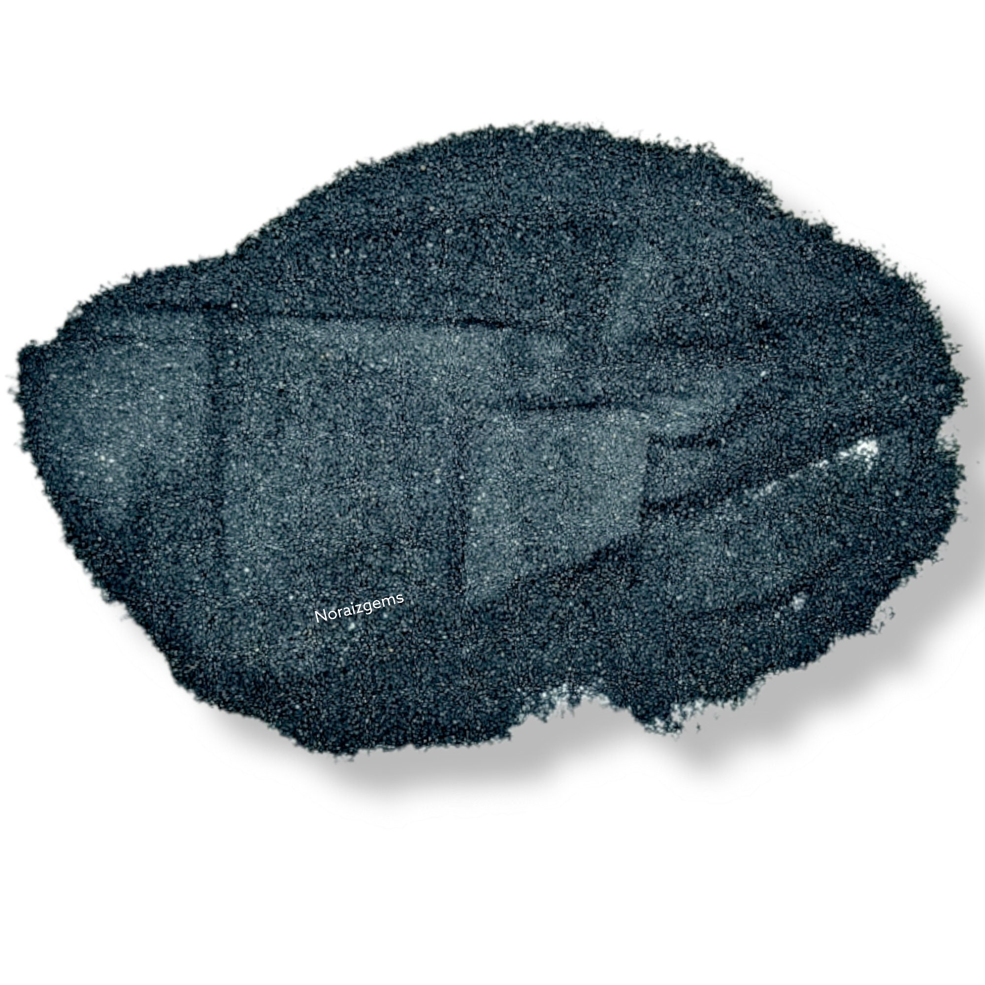 Crushed Black Tourmaline Gemstone Powder for Stone Inlay, Mineral Art ...