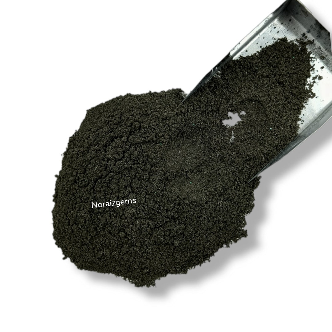 Crushed Black Onyx Gemstone Powder for Stone Inlay, Mineral Art or ...