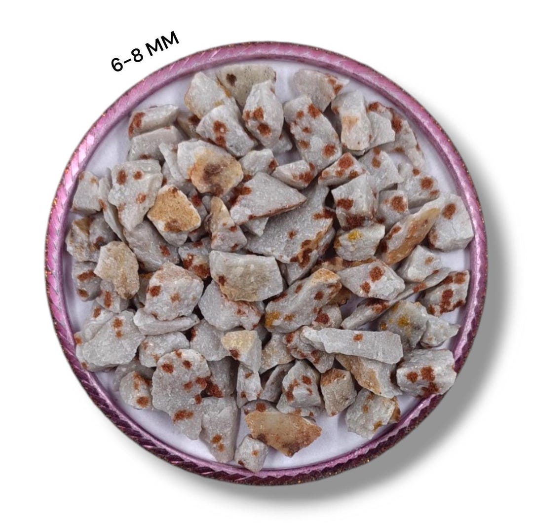 Crushed Dragon Fruit Jasper Coarse Gemstone Powder 6-8 MM Stone Healing ...