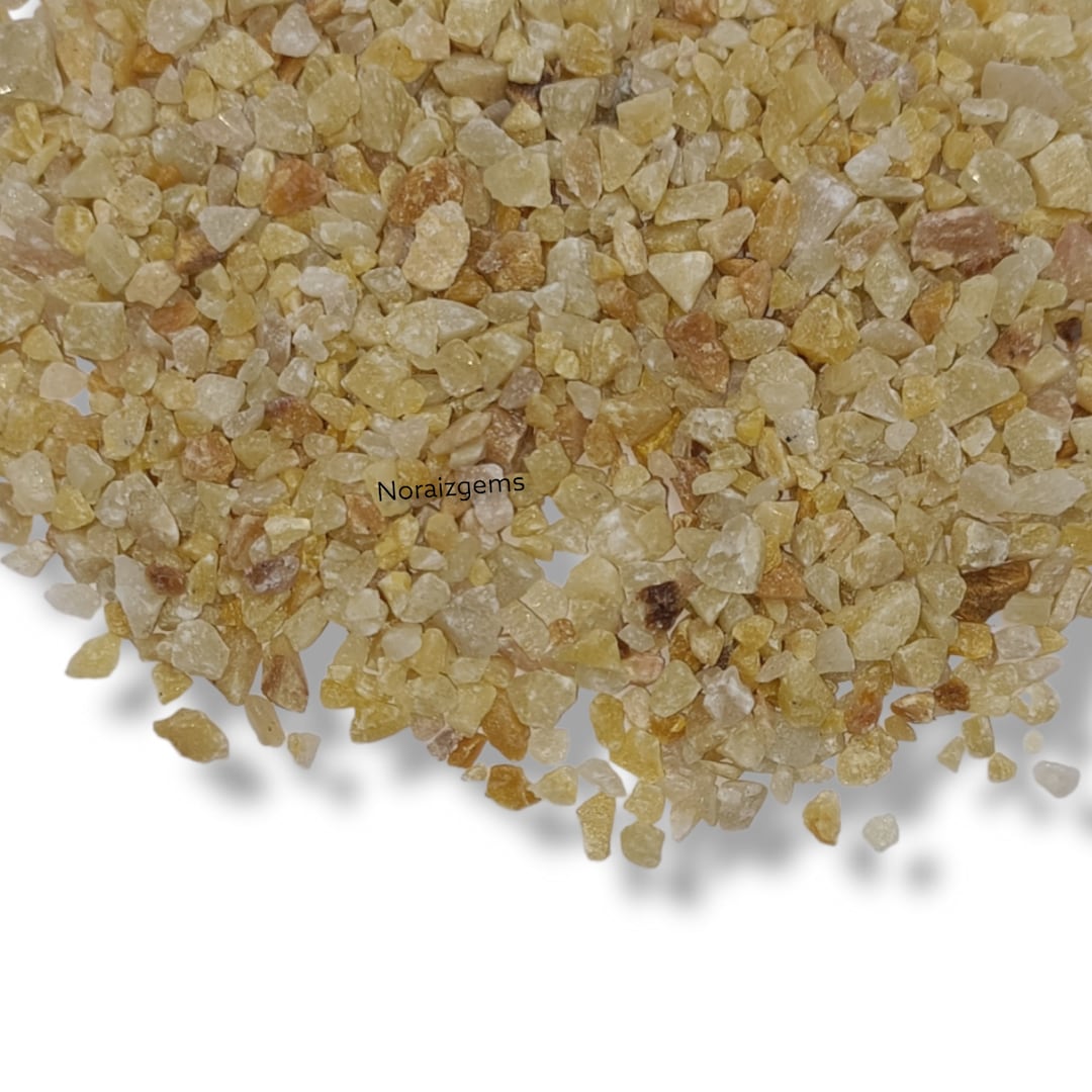 Crushed Yellow Jasper Gemstone Powder Size for Stone Inlay, Mineral Art ...