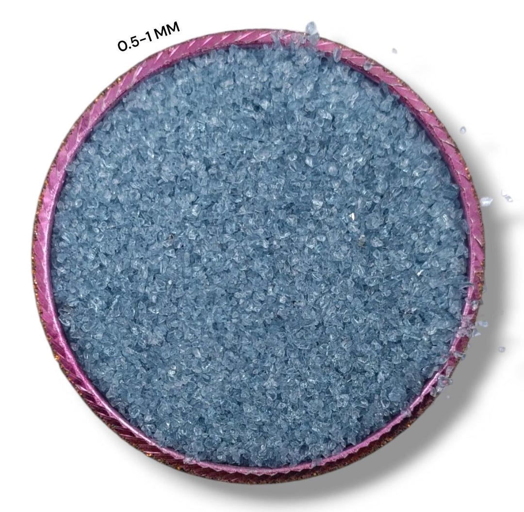 Crushed Iolite Hydro Quartz Coarse Gemstone 0.5-1 MM Perfect for Stone ...