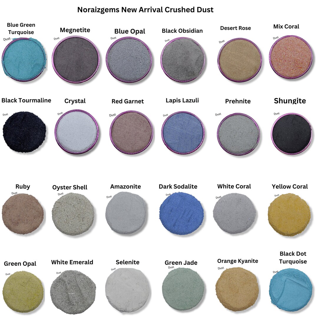 New Stock Crushed Gemstone Dust Powder Fine Raw Rough Sand Stone ...