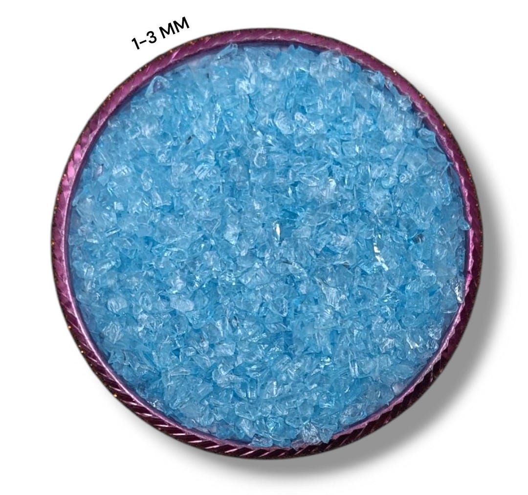 Crushed Swiss Blue Hydro Quartz Coarse Gemstone 1-3 MM Perfect for ...