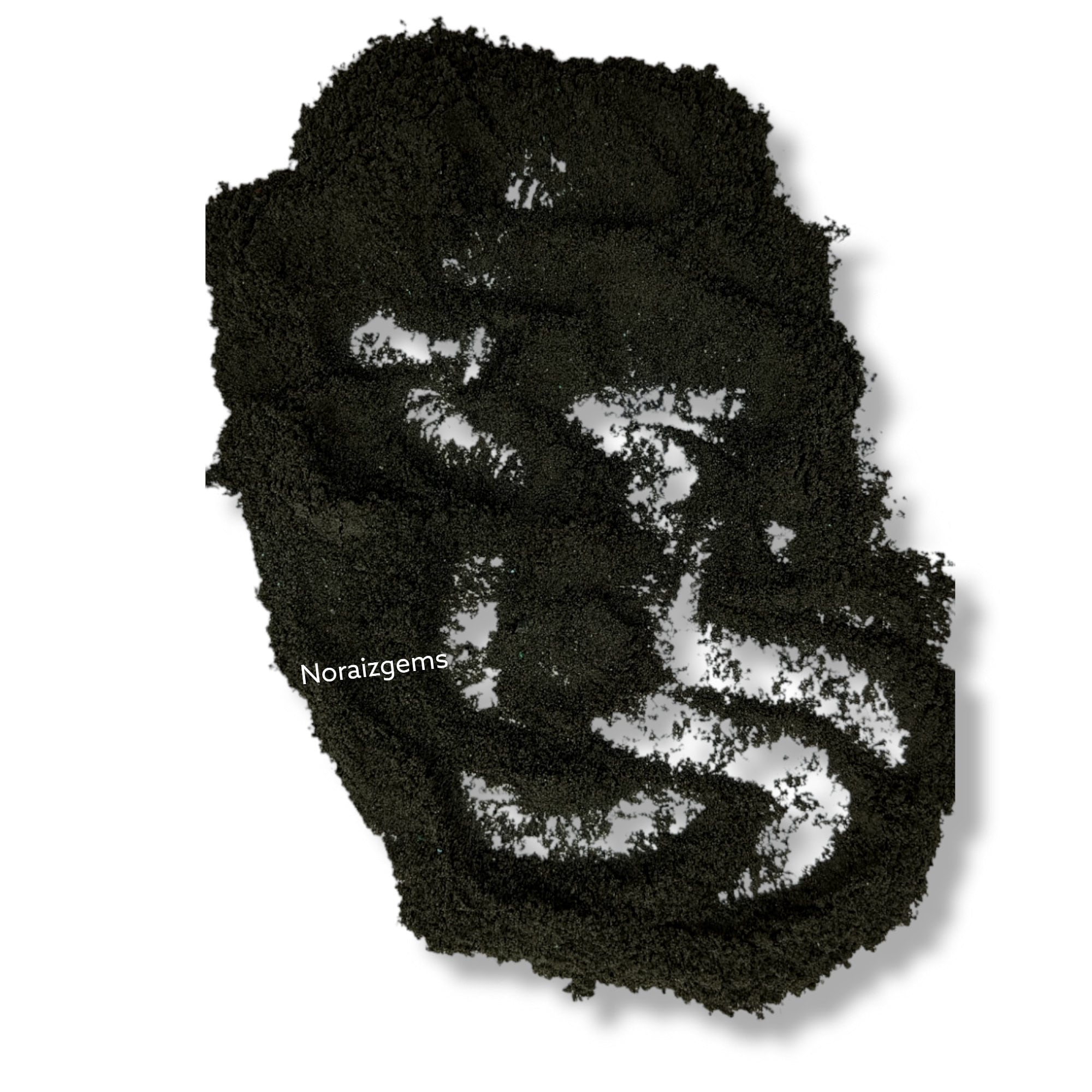 Crushed Black Onyx Gemstone Powder for Stone Inlay, Mineral Art or ...