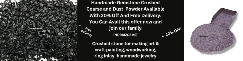 Crushed Gemstone Coarse Powder, 4-6 MM Raw Stone Powder for Ring Inlay ...