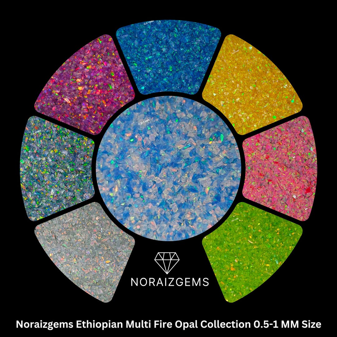 Crushed Opal for Inlay - All Colors in One Listing - 0.5-1mm Coarse ...