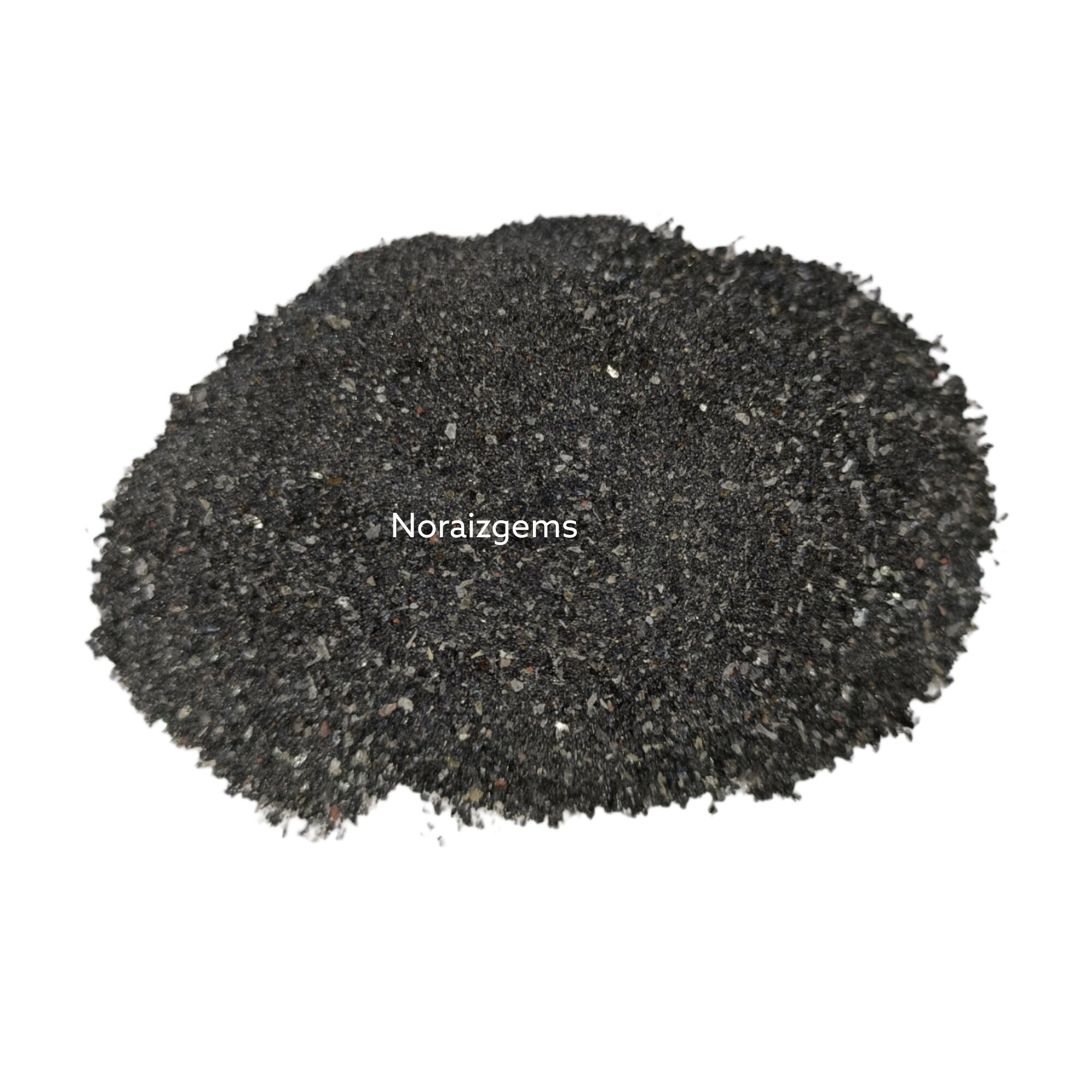 Black Tourmaline Crushed Raw Stone Dust Powder, Tourmaline Dust, Thick ...